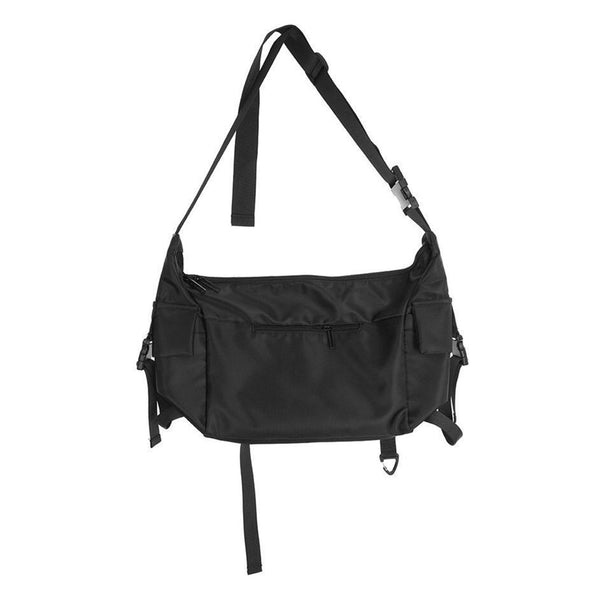 Black Tactical Messenger Bag - Durable 3 Piece Urban Gear Ensemble